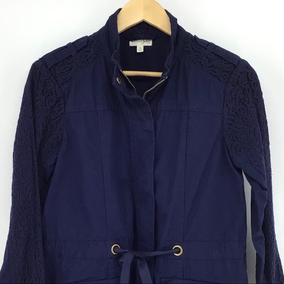 Maison Jules | Jackets & Coats | New Maison Jules Navy Blue Lace ...